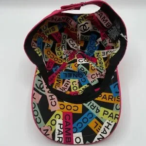CHANEL | Accessories | New Chanel 24c Fuschia Pink Black Cc Embroidered ...